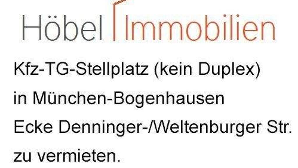 Garage-Stellplatz 80 € zur Miete Denninger Straße 140,Bogenhausen ...