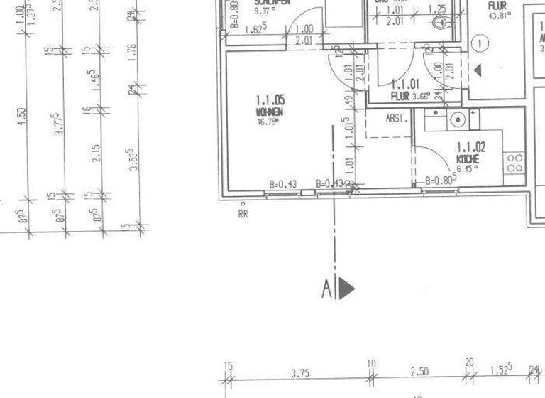 Wohnung 41 m² 410 € zur Miete Walther-Rathenau Str.3c,Nördliche ...