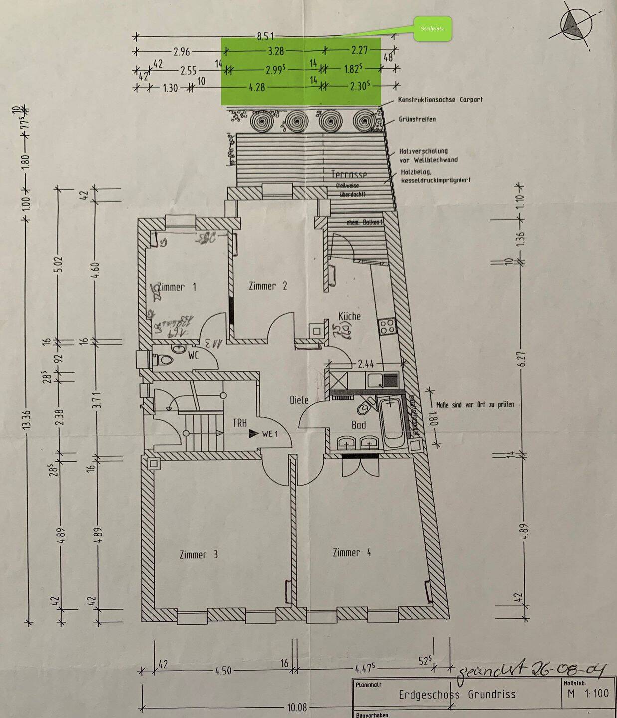 Wohnung 98 m² 1350 € zur Miete Stadtmitte,Esslingen am Neckar (73728)