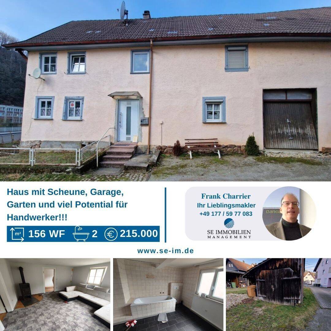 Haus 156 m² 179000 € zum Kauf Hilpertsau,Gernsbach (76593)