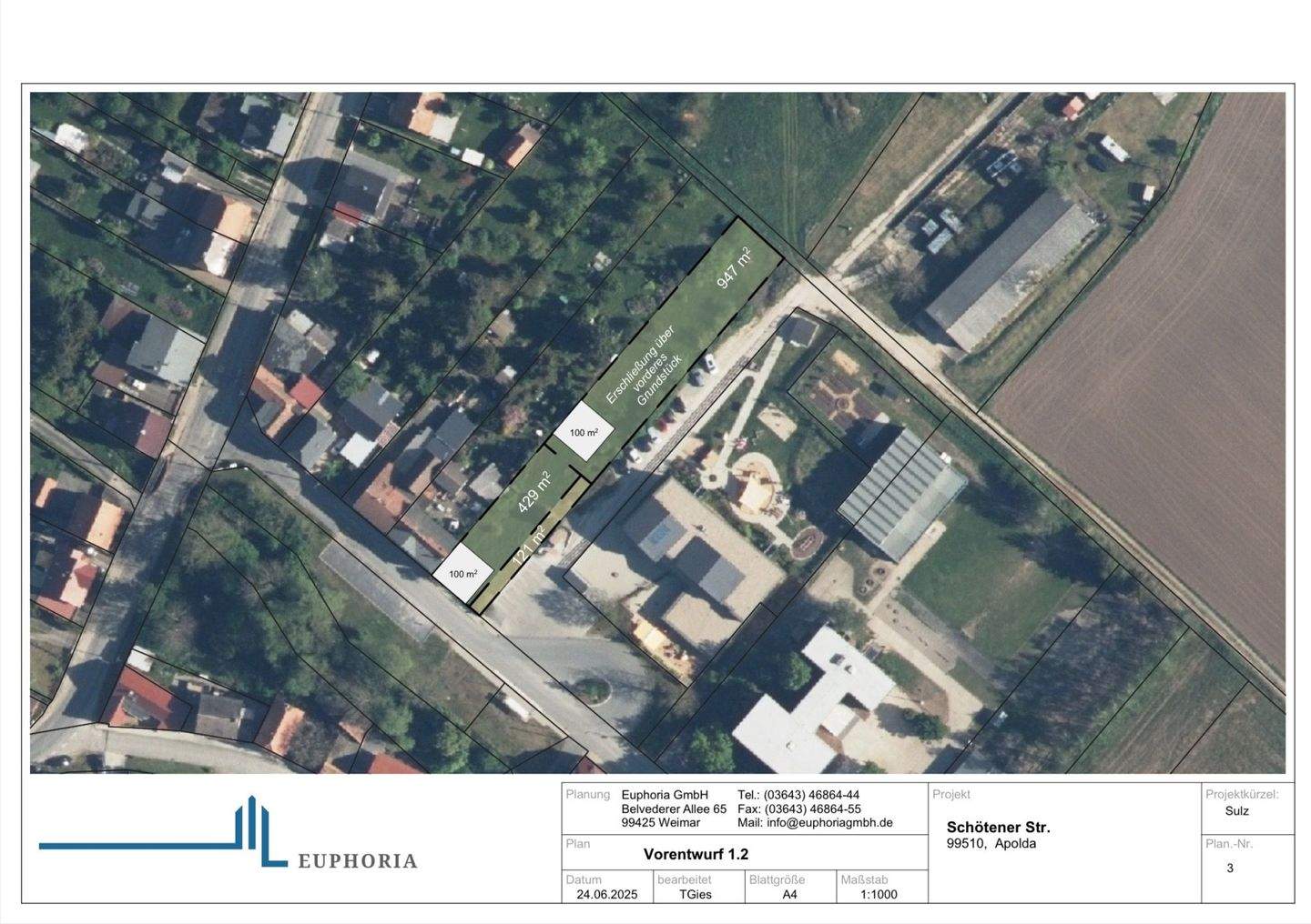 Grundstück 65000 € zum Kauf Herressen-Sulzbach,Apolda (99510)