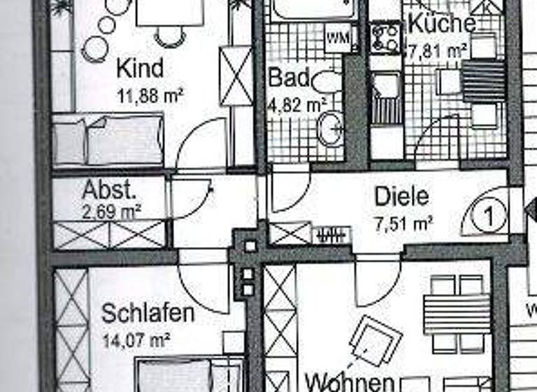 Wohnung 67.16 m² 390 € zur Miete Lutherstr. 34 we1 ,Lutherviertel 220 ...