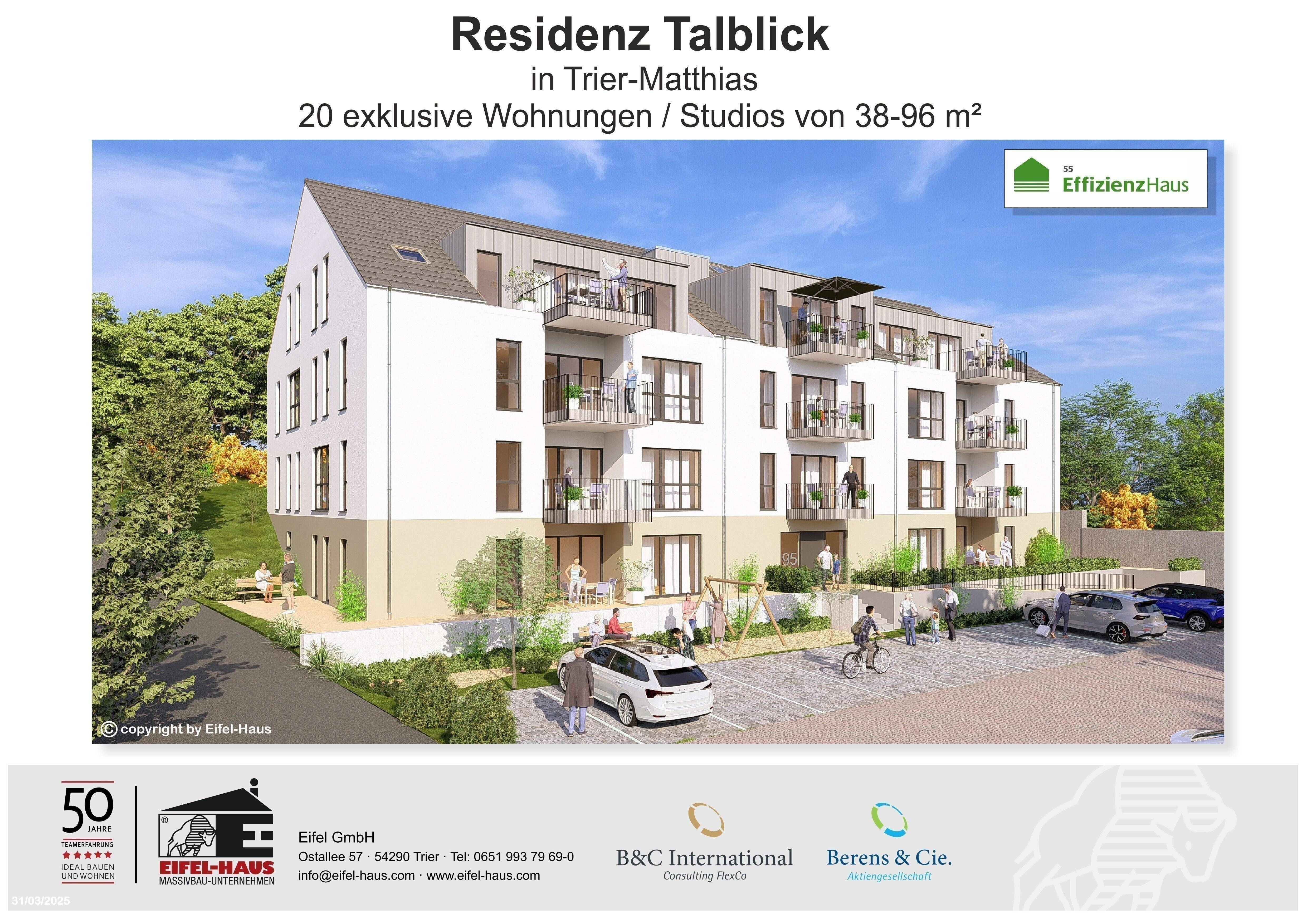 Wohnung 89.49 m² 428209.65 € zum Kauf Pellingerstraße 95,Weismark-Feyen,Trier (54296)