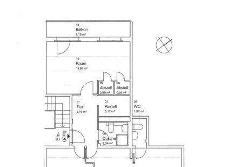 Büro-Praxisfläche 76.09 m² 490 € zur Miete Budapester Str. 69 ...