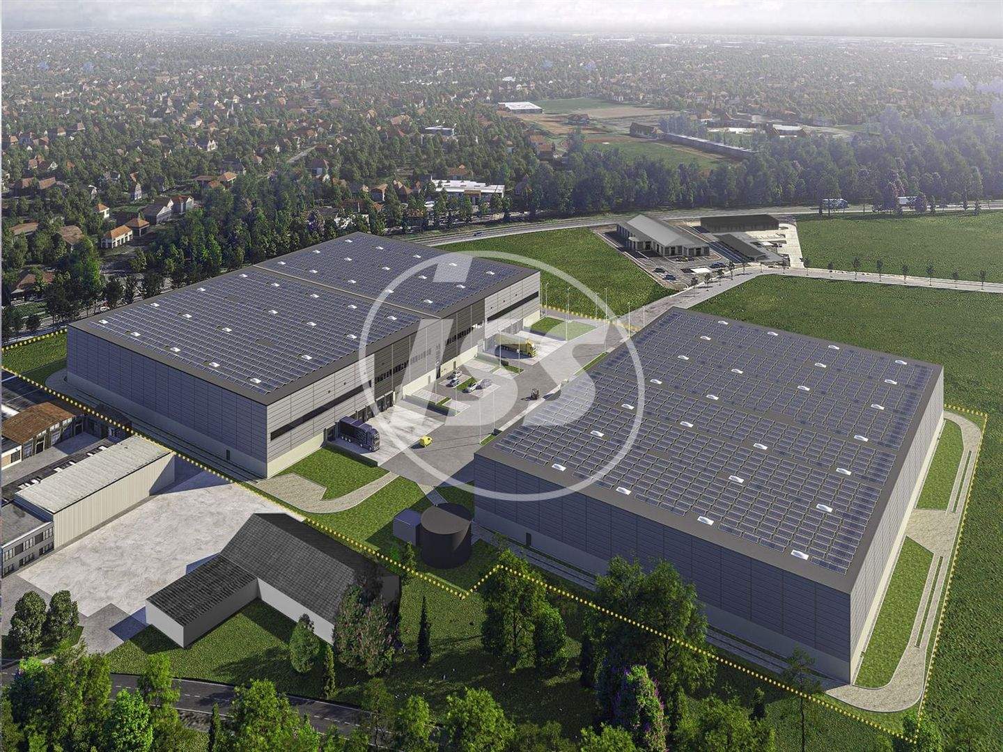 Halle-Industriefläche 6600 m² 6.6 € zur Miete Georg-Elser-Straße 7 ...