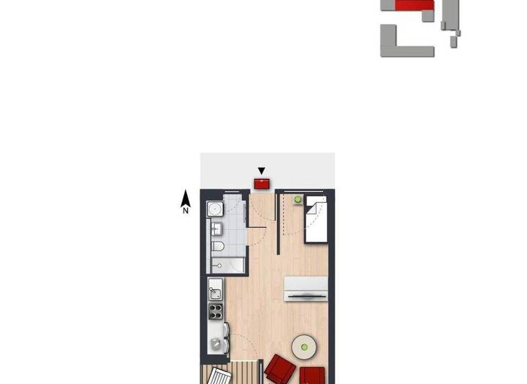 Wohnung 38.77 m² 526.11 € zur Miete Kurt-Schumacher-Ring 242,Detmerode ...