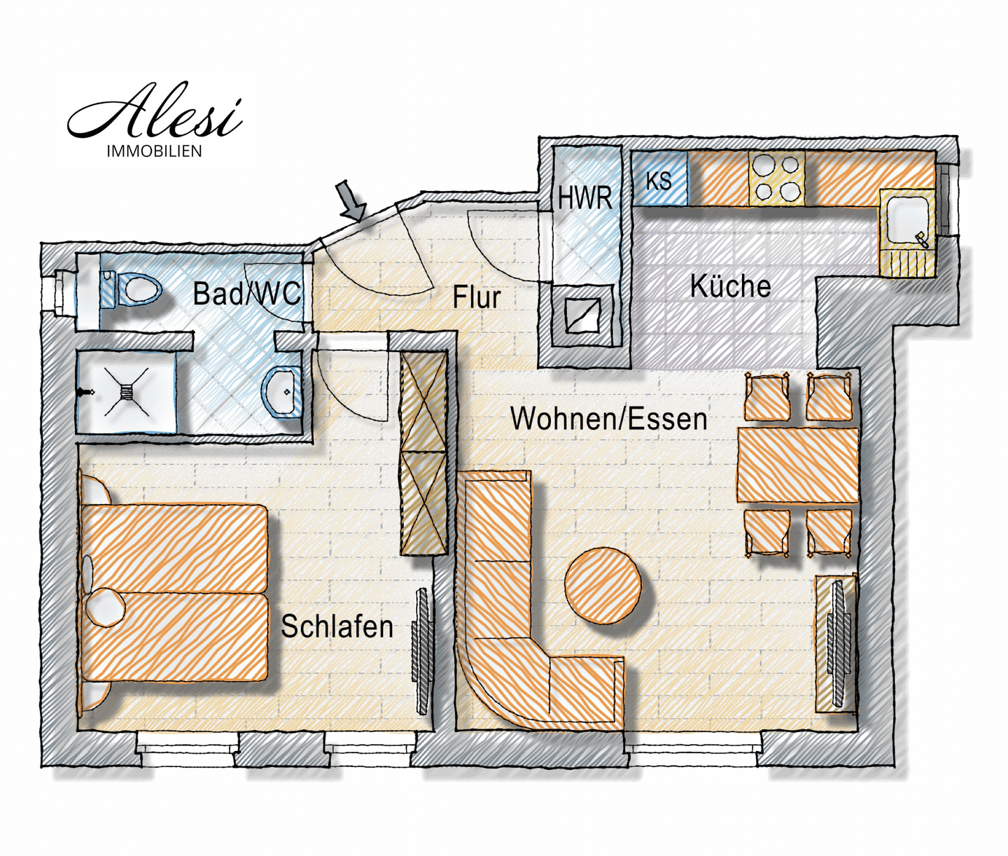 Wohnung 50 m² 265000 € zum Kauf Ost,Stuttgart (70186)