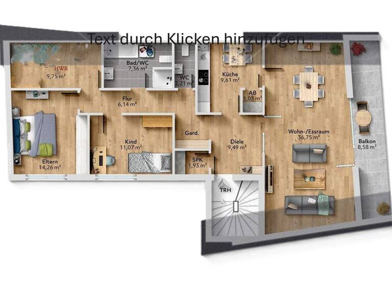 Wohnung 118 m² 750 € zur Miete Richtstraße 33,Schweich,Schweich (54338)